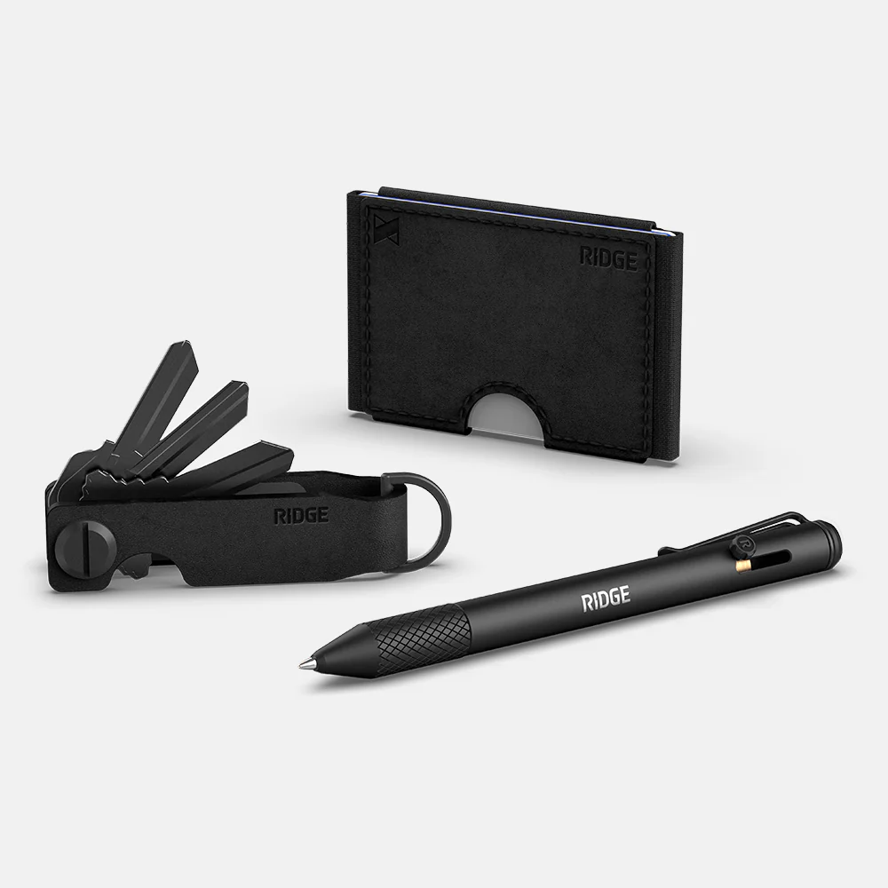 Daily Writer Kit - Biflex - MKBHD - Midnight Black Leather - RIDGE®